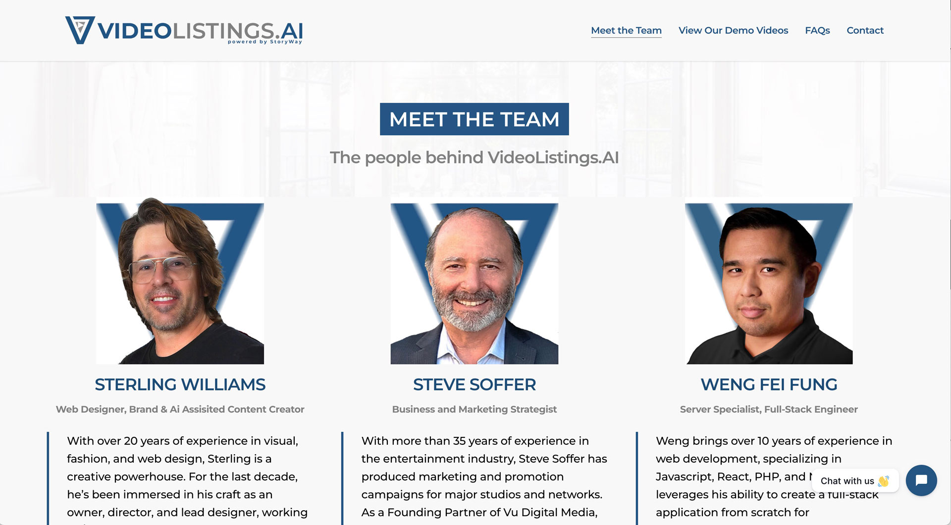 Meet the Team - VIDEO LISTINGS AI
